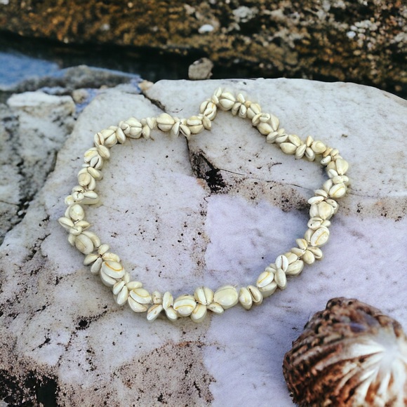 Jewelry | Vintage Cowrie Shell Necklace Single Strand Bunches | Poshmark
